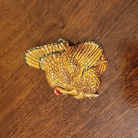 Vintage | Jewelry | Vintage Turkey Brooch | Poshmark